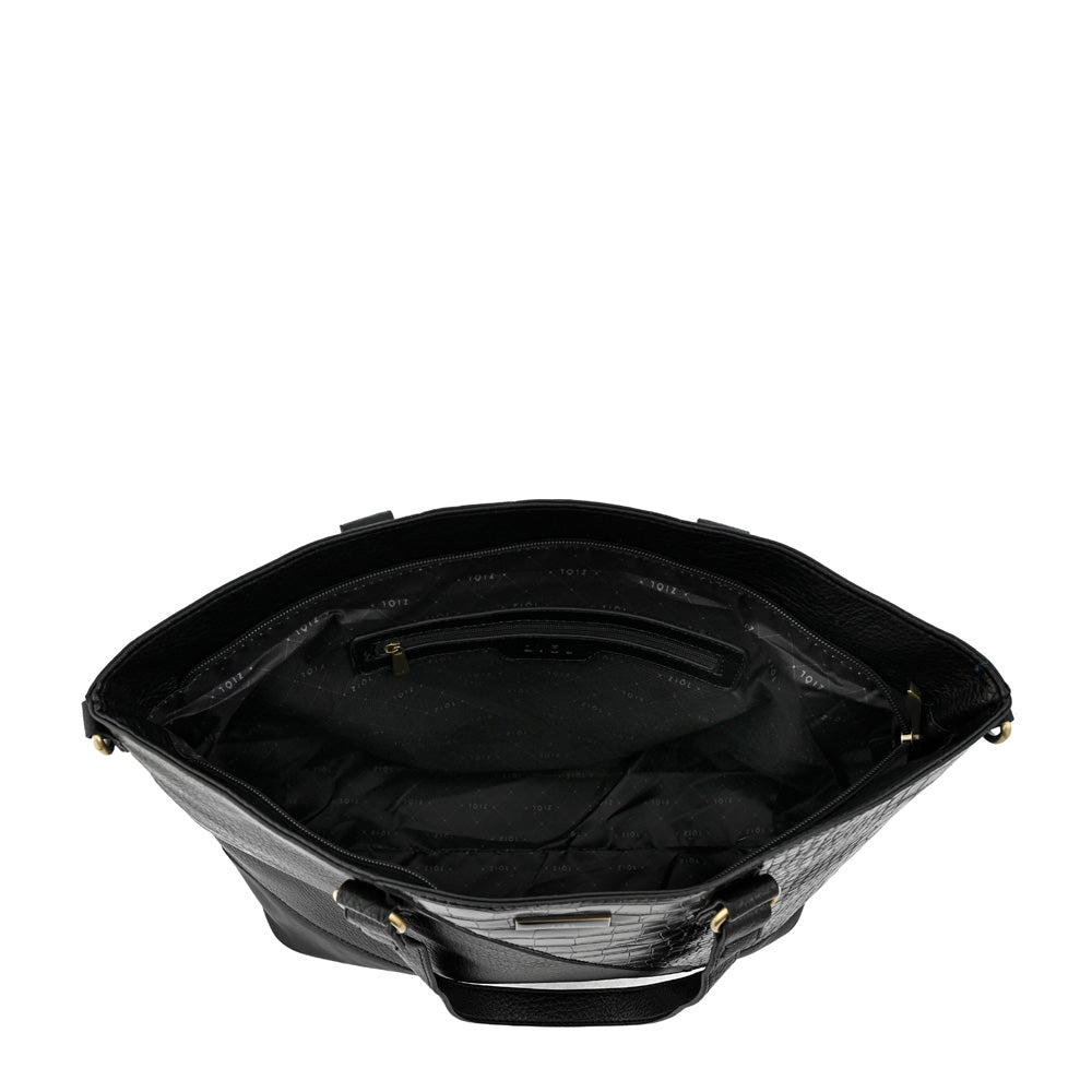 Cartera dos asas grande sira negro – ZiolBags Chile